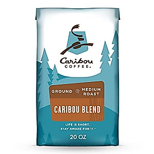Caribou Coffee, Medium Roast Ground Coffee - Caribou Blend 20 Ounce Bag