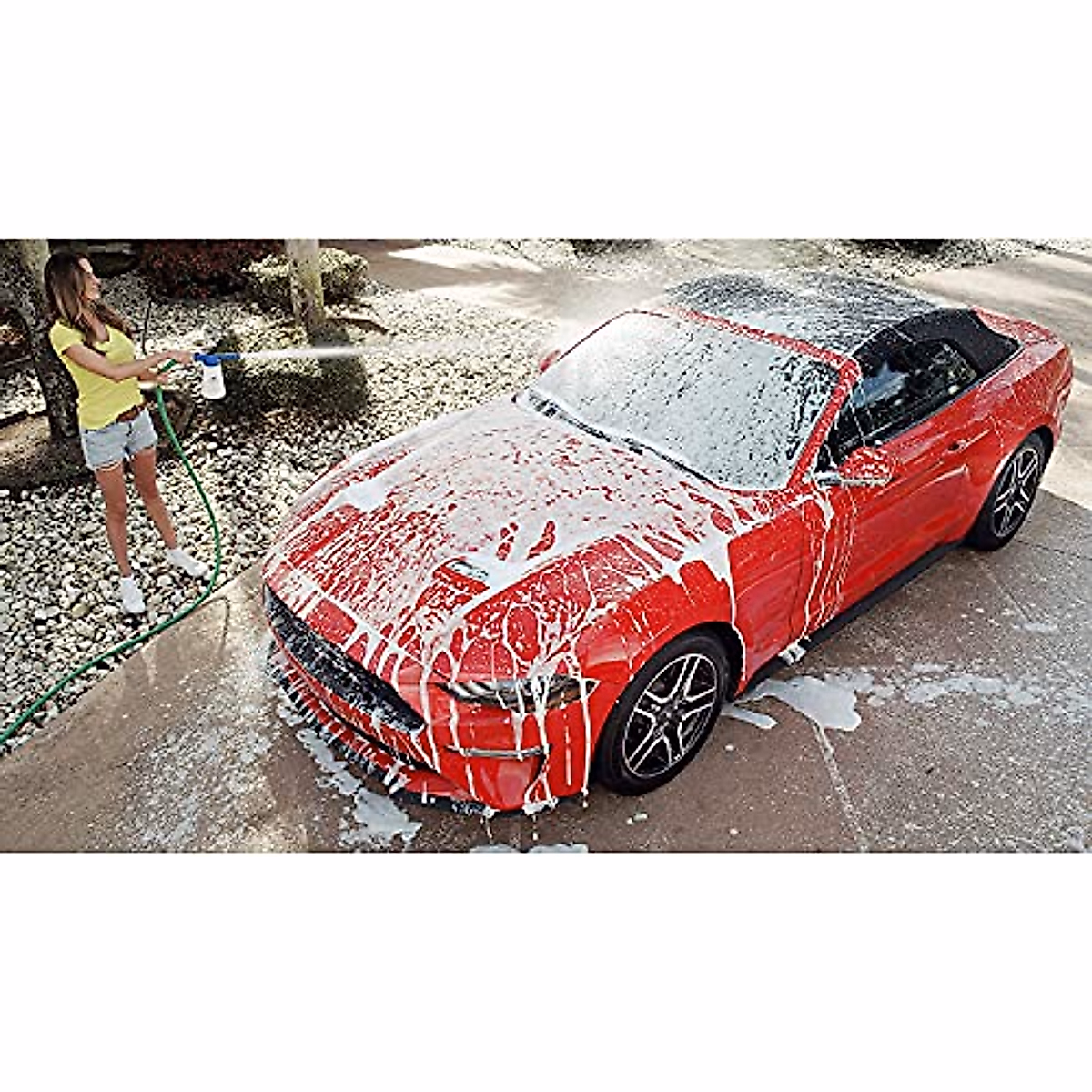 Motor Up Power Foam 2 Pack Refill - with Ceramic Coating Finish - Cleaning Concentrate Powder, Foaming Wash Soap - for Cars, Trucks, & Boats - Includes 2 x 4-Ounce Bag of Cleaning Crystals