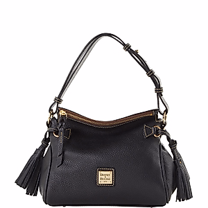 Dooney & Bourke Handbag, Pebble Grain Tassel Shoulder Bag - Black