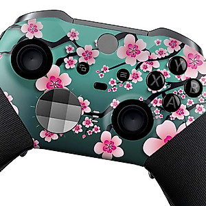 DreamController Cherry Blossom X-box Elite Controller Series 2 Limited Edition Custom Elite Series 2 Controller for X-box One/Series X/S. with Advanced Hydro-Dip Paint Technology (Not Just a Skin)