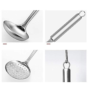 GGEBF 3 Piece Stainless Steel Kitchen Utensil Set Noodle Spoon Kitchen Cooking Tool Not Easily Deformed