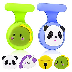 Air Tag Holder for Kids, Hidden Pin for Apple AirTag Case Tags Accessories Portable Than Bracelet, Necklace, Wristband, Watch Band GPS Tracker for Boys (Green, Blue)…