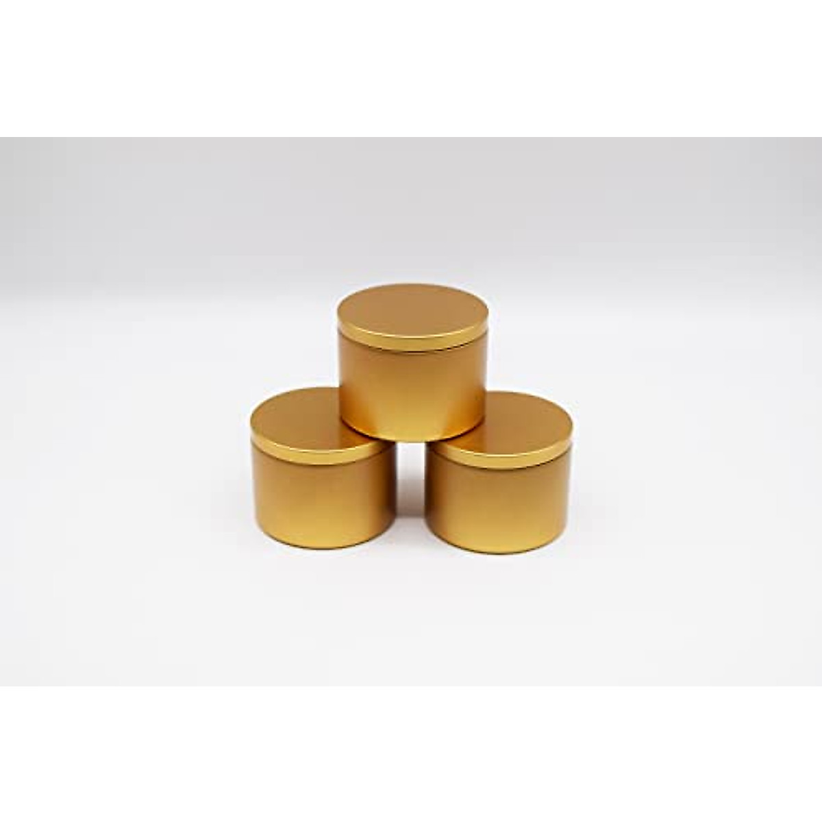 24 Pack 8oz Gold Candle Tins with Lids - Candle Containers for Making Candles, Candle Jars Candle Making Supplies, Candle Vessels Empty Candle Tin DIY