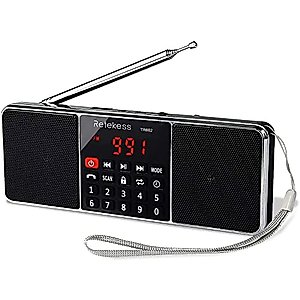Retekess TR602 Digital Radios, Radios Portable AM FM, Stereo Rechargeable Radio Supports Bluetooth TF USB Port, Sleep Timer and Hand-Free for Home or Outdoor