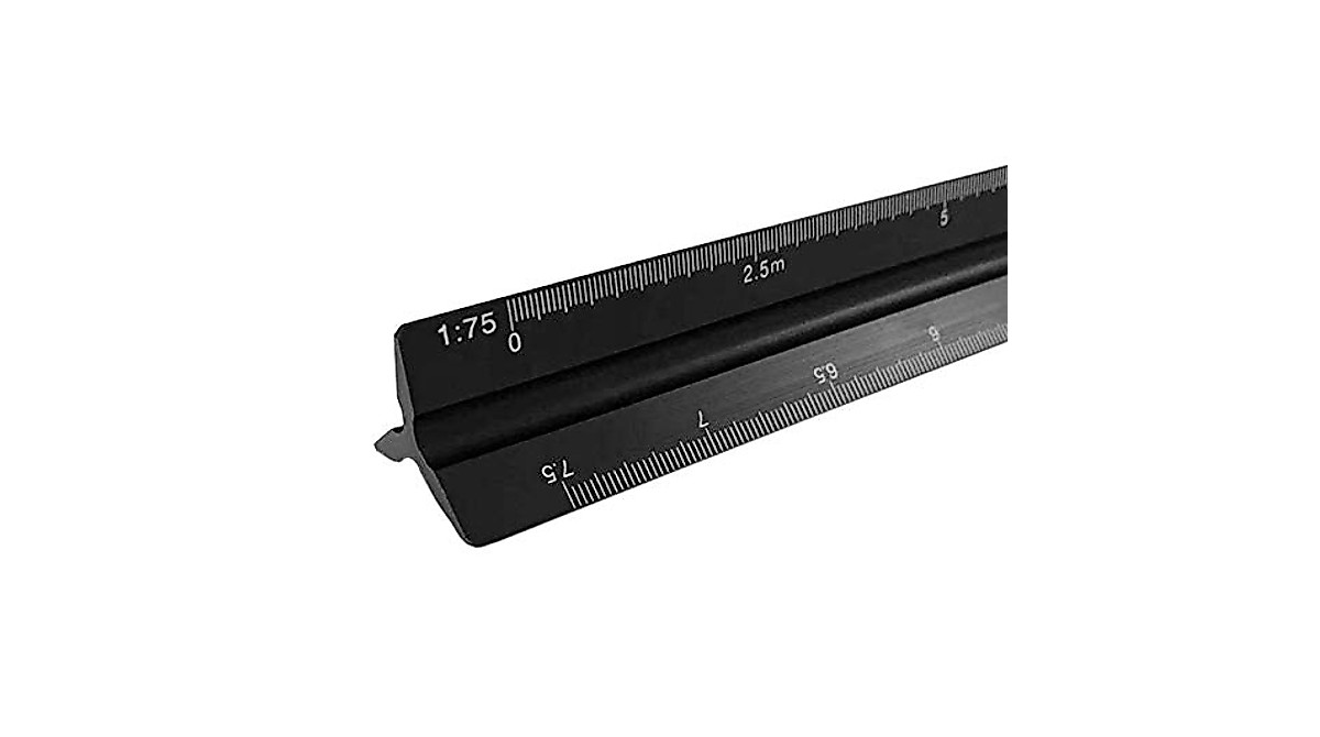 12" Metal Scale Ruler for Architects & Engineers