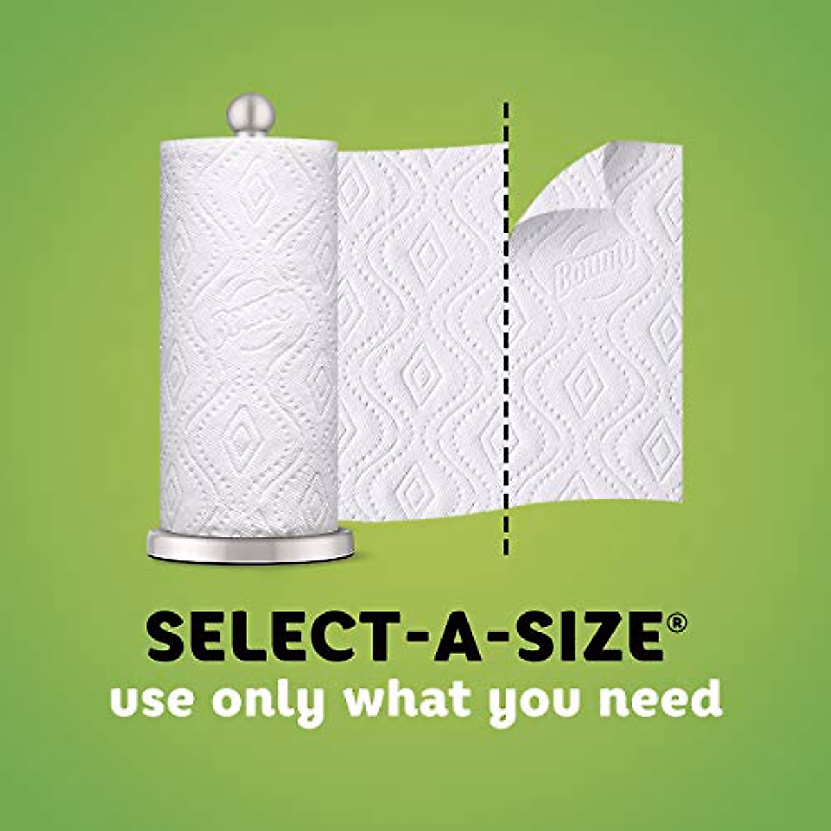 Bounty Select-A-Size Paper Towels, White, 4 Double Rolls = 8 Regular Rolls, 4Count (Pack Of 4)