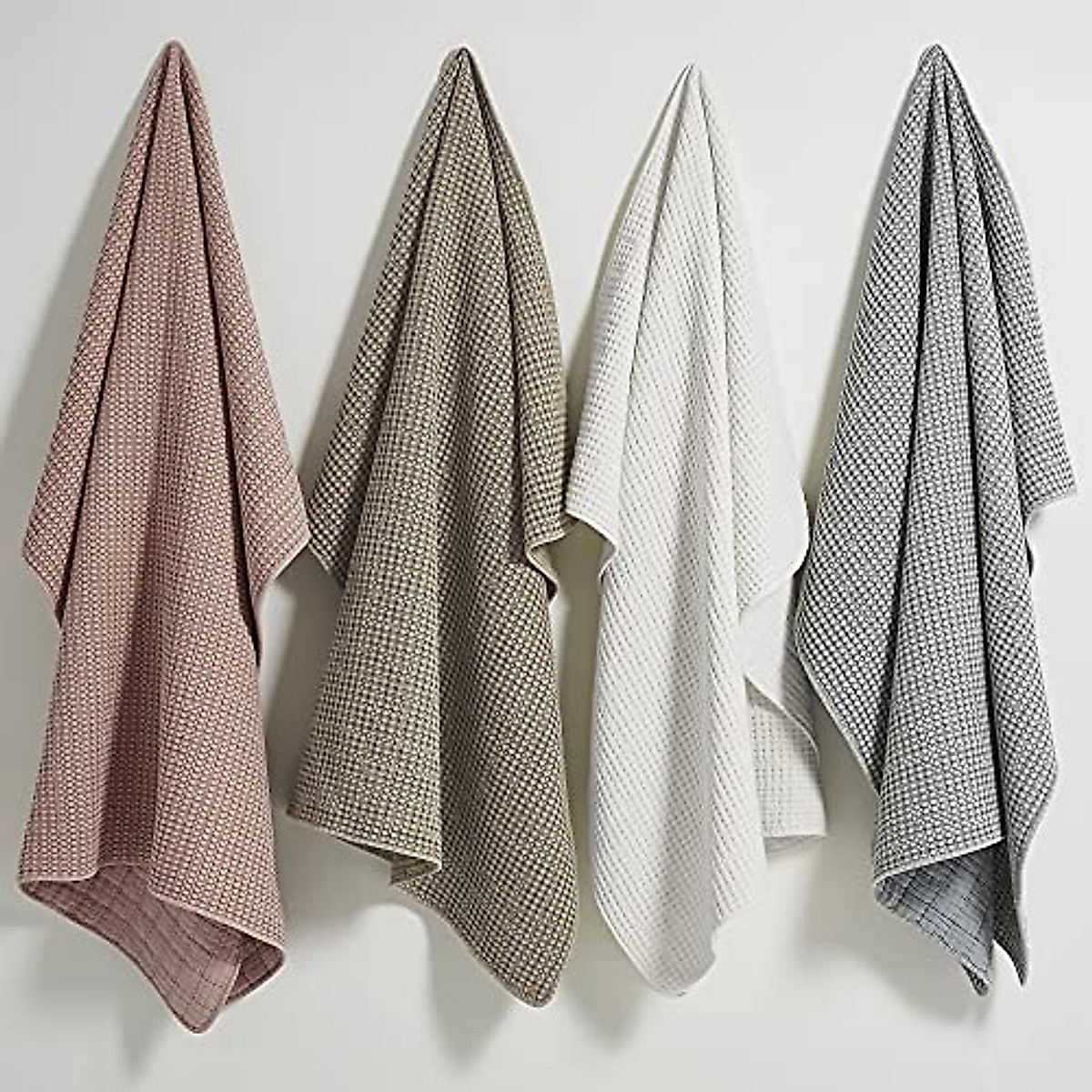 Levtex Home - Mills Waffle - Throw - Cream Cotton Waffle - Throw Size 50 x 60in.