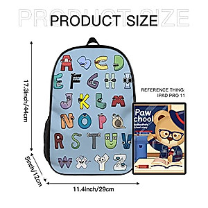 ZPNEW Alphabet Lore Backpack for Unisex Lightweight Backpack With Adjustable Strap Multifunctional Large Capacity Storage Bag Hiking Cycling