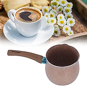 Aluminium Alloy Non Stick Milk Pan Mini Coffee Pot Saucepan Butter Warmer Melting Pot Lightweight Kitchen Cooking Pot(Coffee)