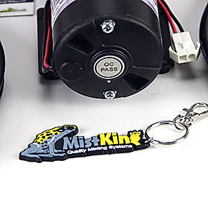MistKing MKAMS5-125-300 5th Generation Advanced Misting System for Patio, Greenhouse, or Terrarium Cooling with Small Reservoir Filter
