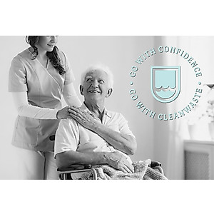 Cleanwaste Sani-Bag+ Commode Liners with Poo Powder, 10 Count, 32 Ounce Capacity, Odor Control, Leak Free, Medical Grade & Clinically Tested