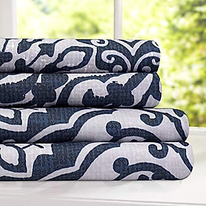 King Size Sheets - Breathable Luxury Bed Sheets with Full Elastic & Secure Corner Straps Built In - 1800 Supreme Collection Extra Soft Deep Pocket Bedding Set, Sheet Set, King, Oasis