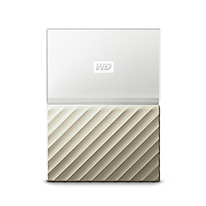 WD 2TB White-Gold My Passport Ultra Portable External Hard Drive - USB 3.0 - WDBFKT0020BGD-WESN