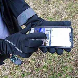 C9 Champion Women's Lightweight Everyday Running Gloves, Touch Screen Friendly with Reflective Strip, Small/Medium