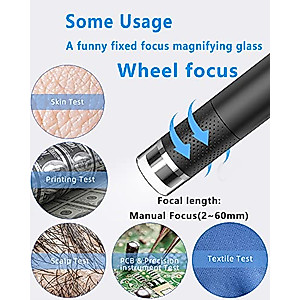 Wireless USB Digital Microscope, Handheld HD Fixed Focus Magnifier, Pocket Microscopes with LED Lights, 50x-1000x Magnification Inspection Camera Compatible with IOS Android Phone, MacBook, Windows PC
