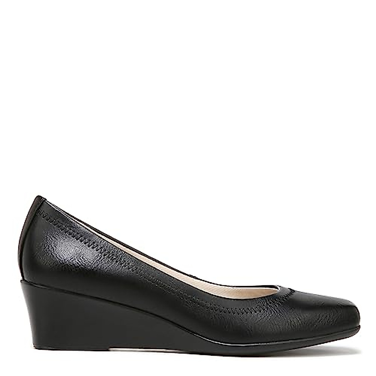 LifeStride Women's Groovy Wedge Pump, Black, 7.5 M US