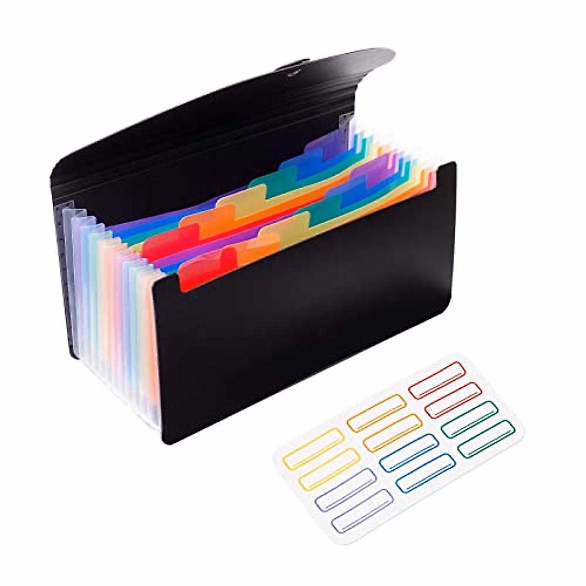 13 Pockets Small Accordion File Organizer, Expanding File Organizer Small for Coupon, Receipt, Ticket, Tax Item, Bill File, Paper Scraps