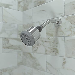 hansgrohe Clubmaster 4-inch Easy Clean Easy Install Showerhead Modern 3-Spray Full, Pulsating Massage, Soft spray with QuickClean in Chrome, 28496001