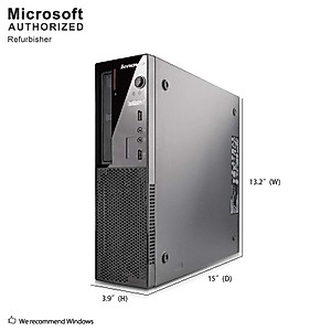 Lenovo ThinkCentre E73 Small Form Factor Desktop PC, Intel Core i3 4130 3.4GHz, 8G DDR3, 256G SSD, WiFi, BT 4.0, DVD, Windows 10 64-Multi-Language Support English/Spanish/French(Renewed)