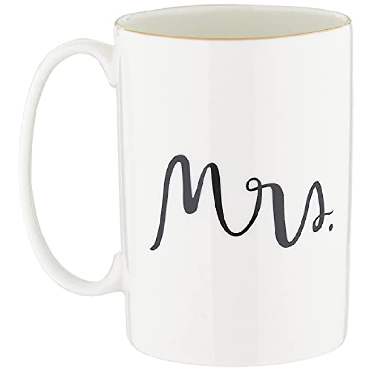 Kate Spade New York Bridal Party Mrs. 2Pc Mug Set, 1.55 LB, White