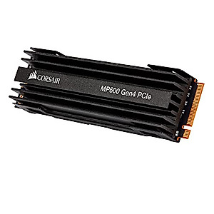 Corsair Force Series MP600 1TB M.2 NVMe PCIe Gen4 2 SSD (Up to 4,950MB/s Sequential Read and 4,000MB/s Sequential Write Speeds, High-density 3D TLC NAND, Up to 1,800TB Written) Black