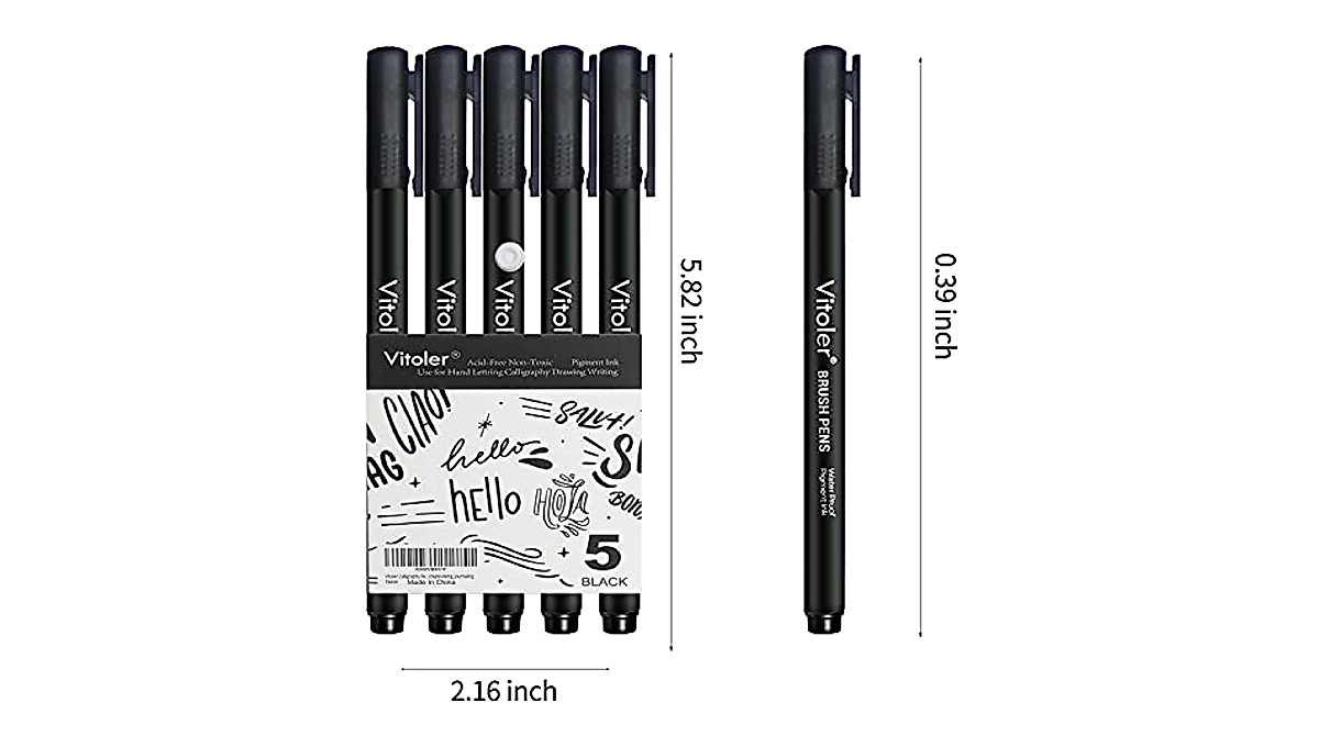 Vitoler Calligraphy Pens for Beginners | 5 Pack Set