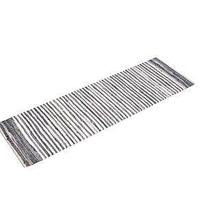 HOMEMONDE Chindi Rag Rug 20"x32" Rectangle Recycled Cotton Hand Braided Reversible Boho Rugs for Doormat/Kitchen/Living Room (Blue)