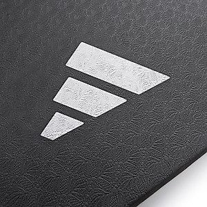 adidas Yoga Mat Thick 8mm EVA Foam Non Slip Exercise Workout Mats for Men and Women - Ideal for Home Gym Fitness, Yoga, Pilates, Studio - Lightweight, Rollable, Foldable (69" L x 24" W)