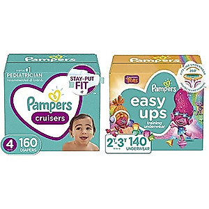 Pampers Potty Training Transition Kit, 140 Count Size 4