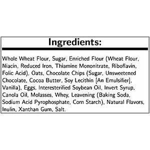 Readi Bake BeneFIT Oatmeal Chocolate Chip Cookies -- 48 per case.