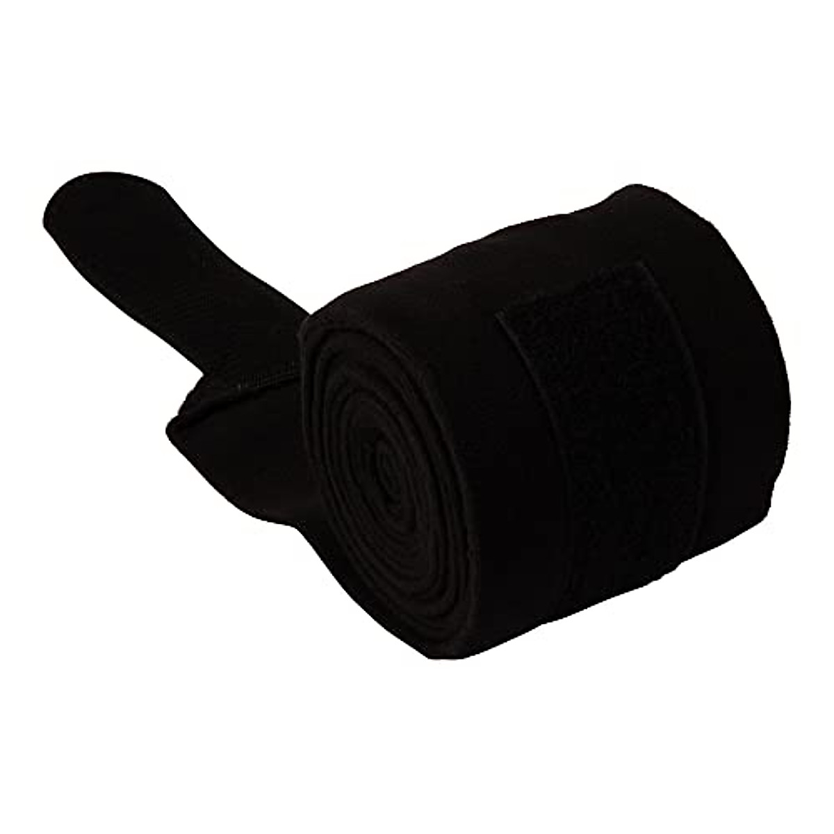 Huntley Equestrian Polo Wraps for Horses: Protective Leg Support Bandage for Training, Exercising, Turnout- 4 Wraps (Black)