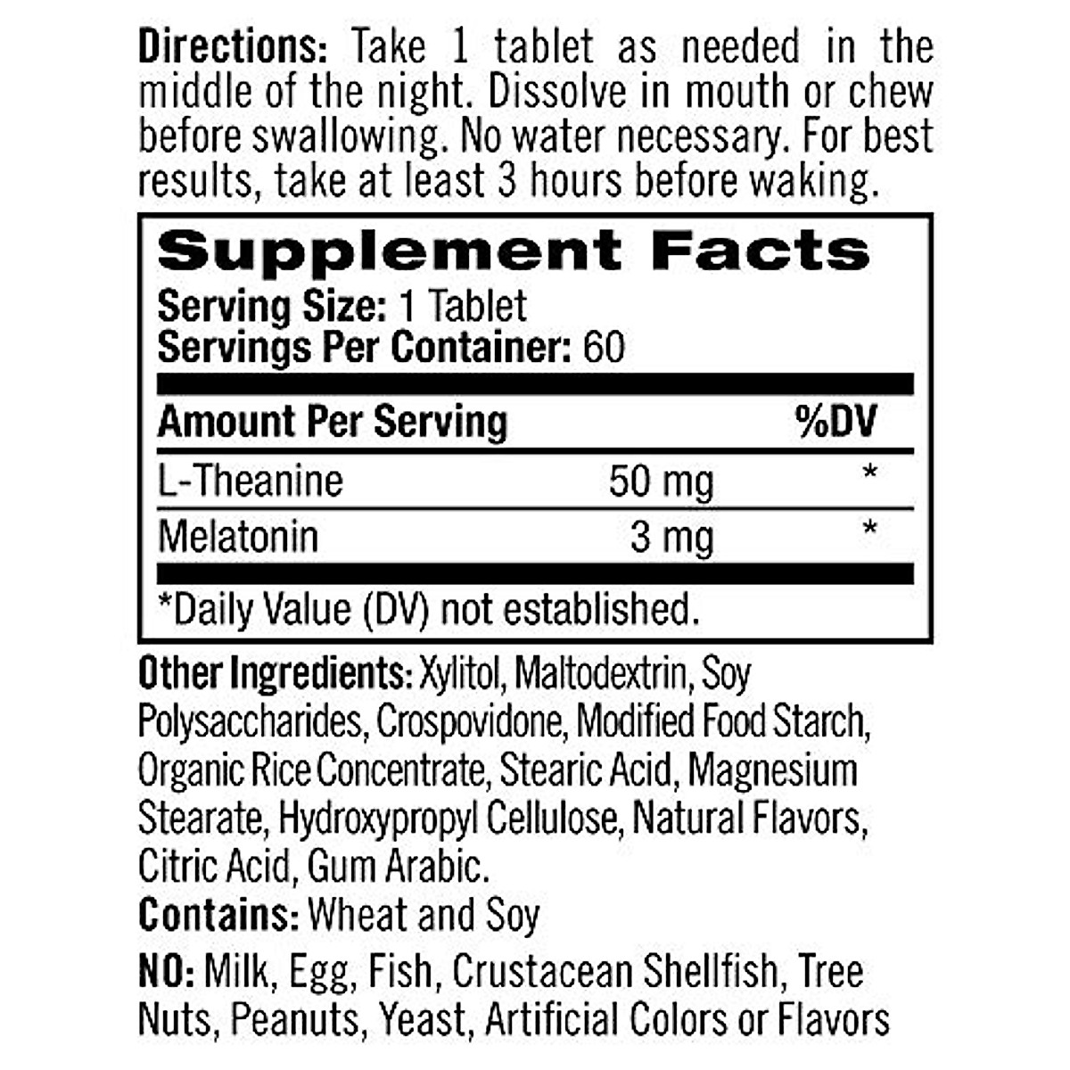 Natrol, 3 a.m. Melatonin Sleep Aid Strengthens Immune System 100 DrugFree and Natural Lavender Vanilla Flavor Fast Dissolve Tablets, 60 Count