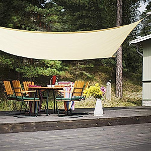 Hyindoor Sun Shade Sail UV Block Canopy for Outdoor Patio Garden Rectangle Sunscreen Awning 6' x 10'