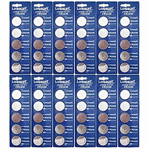 LOOPACELL 60 CR2430 Lithium Battery 3V Button Cell for Digital Scales Calculators