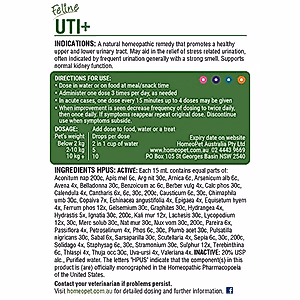 HomeoPet UTI Plus Urinary Tract Infection, Urinary Tract Support for Cats, 15 Milliliters