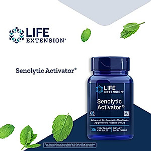 Life Extension Senolytic Activator - with Quercetin, Fisetin - For Immune Support, Anti-Aging & Longevity - Supports Systemic Rejuvenation - Non-GMO, Gluten-Free - 36 Vegetarian Capsules