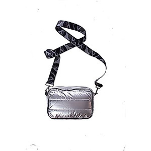 Haute Shore Drew Chill Crossbody Tote, Silver WGrey Camo Strap