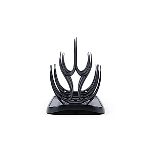 Baby Bottle Drying Rack High Capacity, Parentalz, Space Saving Countertop Baby Bottle Rack Dryer Holder for Baby Bottles, Pacifiers, Nipples, Pump Parts - Black