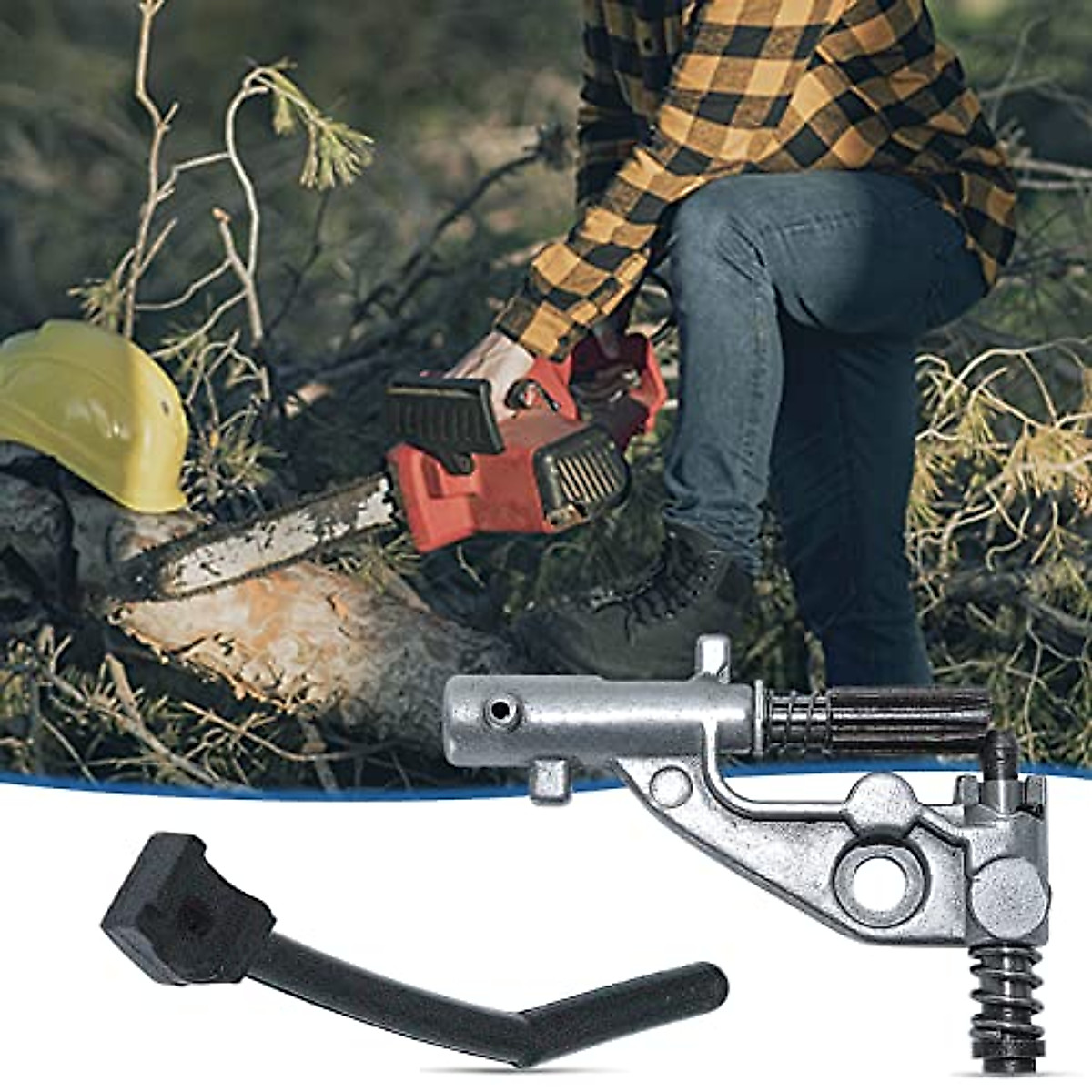 AUMEL Oil Pump Pressure Line Kit for Husqvarna 455 Rancher 455E 460 Chainsaw Replace 544180104, 537261501