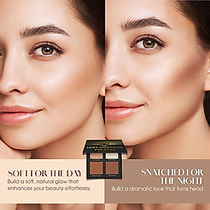 Contour Palette Powder Contour Kit - Contouring Makeup Palette With Mirror - 4 Highly Pigmented Matte Colors For Contouring And Highlighting - Vegan, Cruelty Free And Hypoallergenic