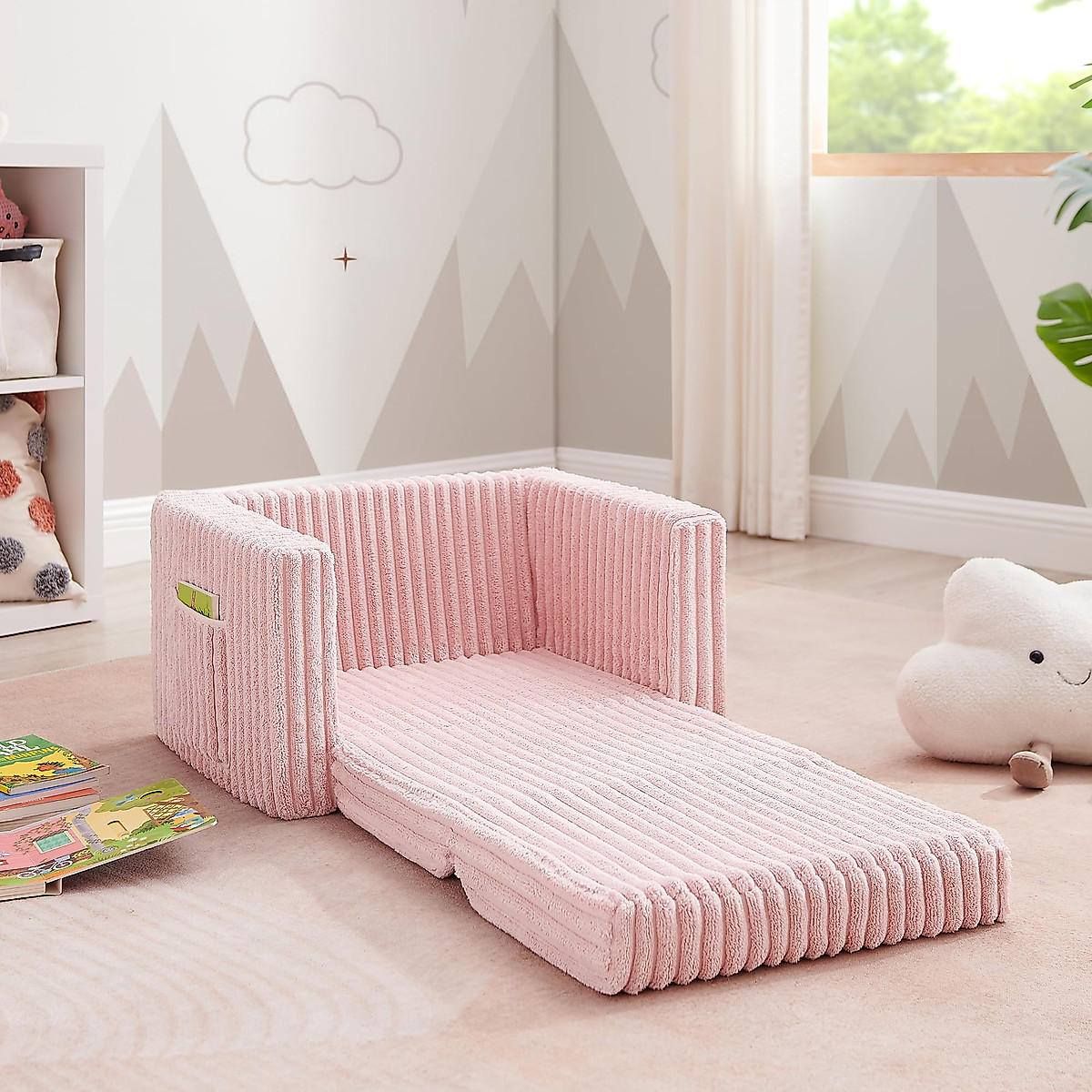 Ulax furniture Kids Armchair Toddler Couch Baby Sofa Chair for Boys and Girls (Pink)