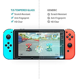 MAEXUS 2 Pcs Switch Screen Protector Tempered Glass Premium HD Clear Anti-Scratch Screen Protector for Nintendo Switch