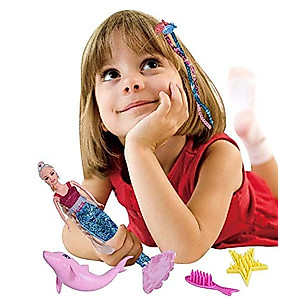 BETTINA Mermaid Princess Doll Pack, Color Changing Mermaid Tail, Dress Doll 12" and Dress Doll 3" and Dolphin Color Reveal Mermaid Toys for Little Girls and Play Gift Set Aged 3+