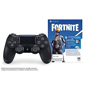 Sony Dualshock 4 Wireless Controller for PlayStation 4 - Fortnite Jet Black - PlayStation 4