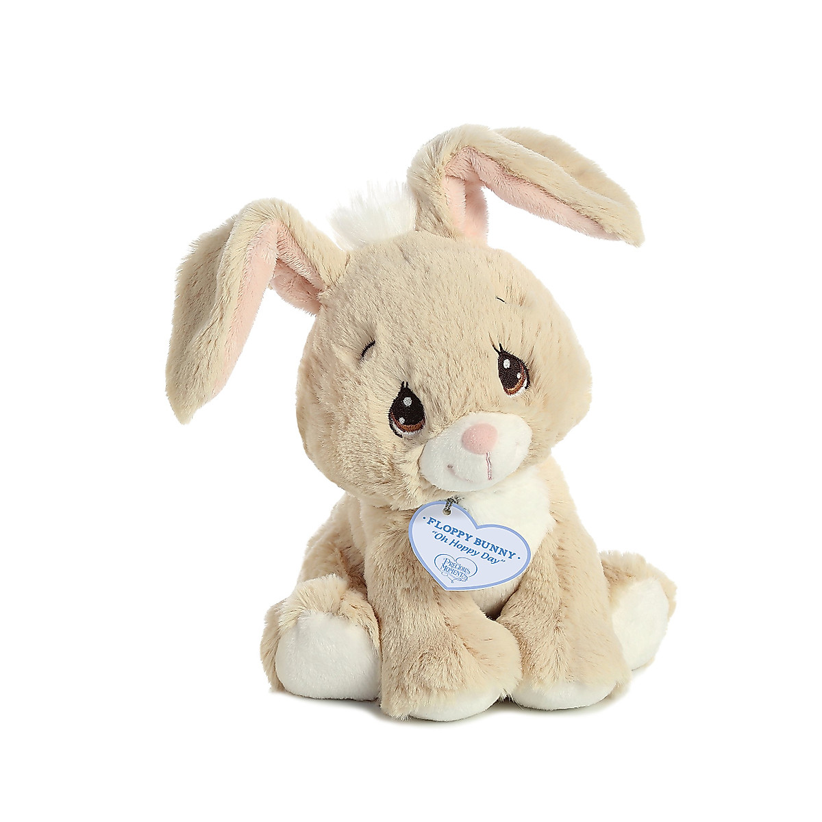 Aurora® Inspirational Precious Moments™ Floppy Bunny Stuffed Animal - Cherished Memories - Enduring Comfort - Brown 8.5 Inches