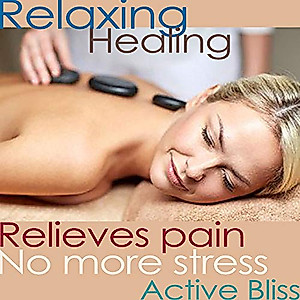 ActiveBliss Hot Stones - 2 Extra Large Massage Stones Set (4 in x 3.15 in) (Sacrum or Belly) for Professional or Home spa, Relaxing, Pain Relief, Healing