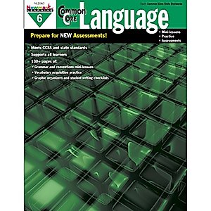 Newmark Learning Grade 6 Common Core Practice Language Book (CC Language)