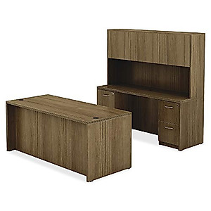 Lorell Chateau Series Walnut Laminate Desking