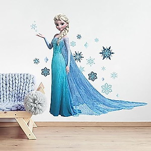 RoomMates RMK2371GM Disney Frozen Elsa Peel and Stick Giant Wall Decals 48.75 " x 41.5 "