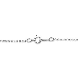 Jewelili Sterling Silver Treated Black and Natural White Round Diamonds Infinity Twist Pendant Necklace, 18” Cable Chain